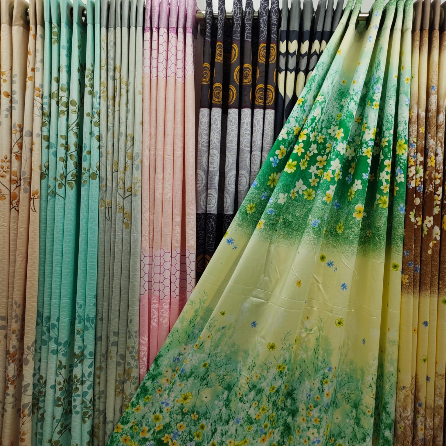 Ortha Luxury Curtain – Sharisha Green – 6 Kuchi – Ortha