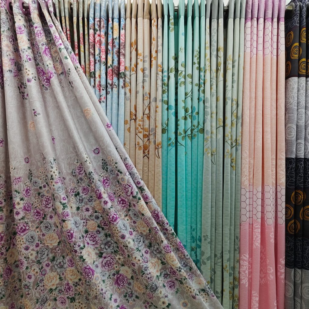 Ortha Luxury Curtain – Hajar Golap Purple – 6 Kuchi – Ortha