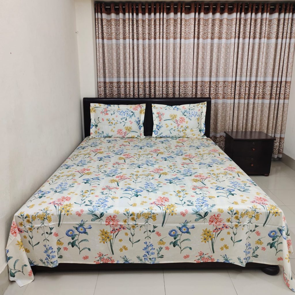 Ortha Luxury Exclusive Bedsheet – Multi Color – Satin Twill – Ortha