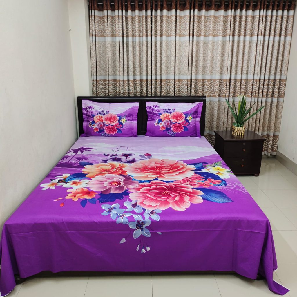 HD Printed Premium Panel Ortha Luxury Bedsheet – 3 Pecs (Quality ...
