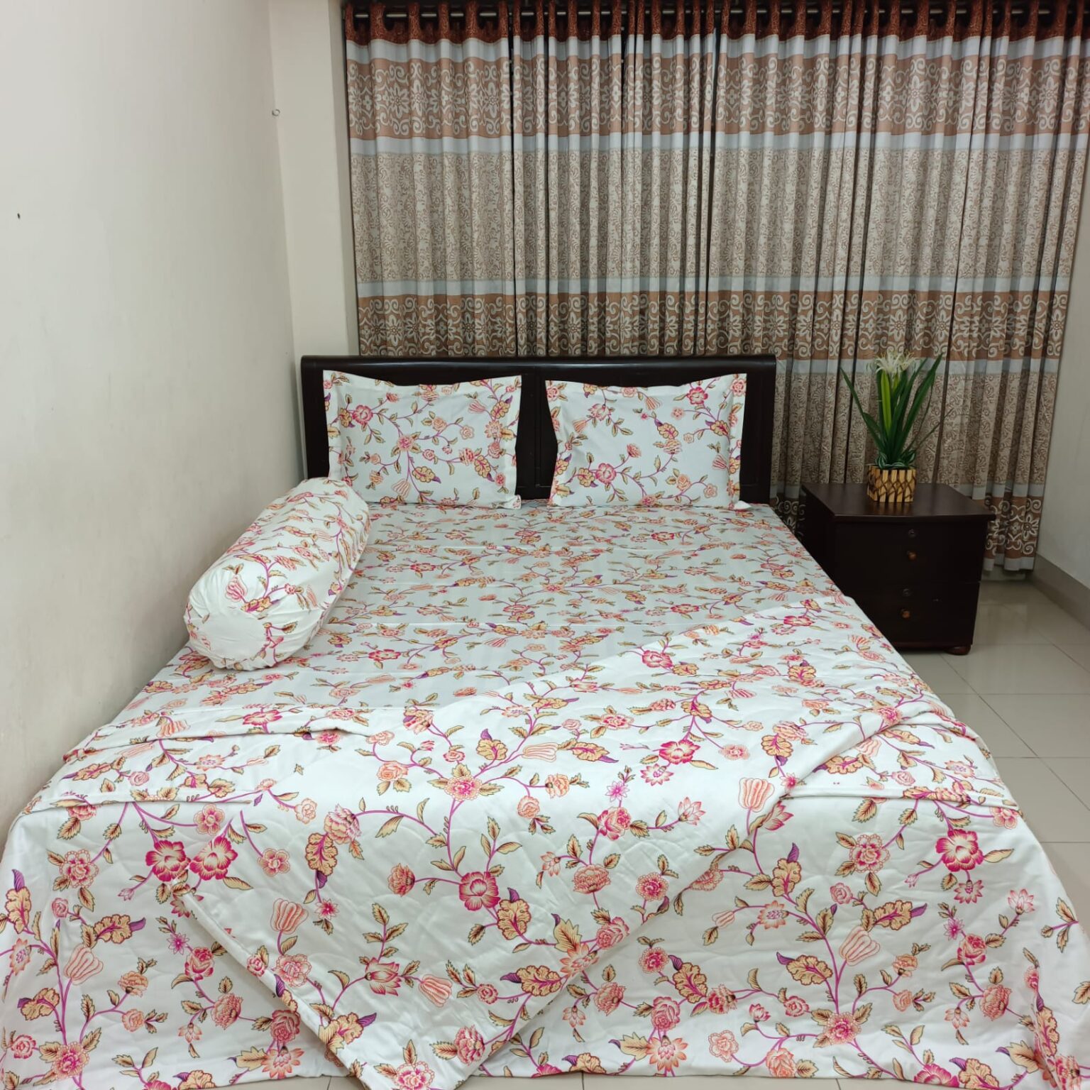 Ortha Premium 5 Pecs AC Quilt Set – King Size – White Lota – Ortha